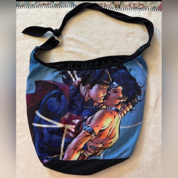DC Comics | Bags | Dc Comics Superman And Wonder Woman Crossbody Bag ...